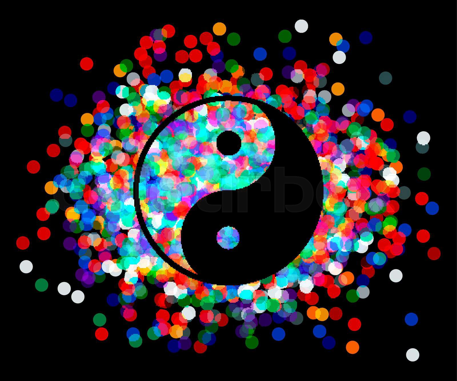 Yin Yang Symbol Vector Stock Vector Colourbox