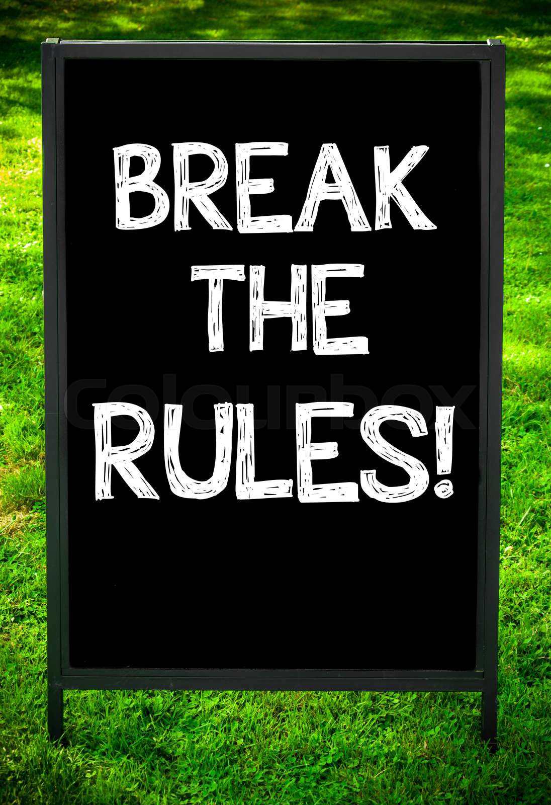 Break The Rules Stock Image Colourbox
