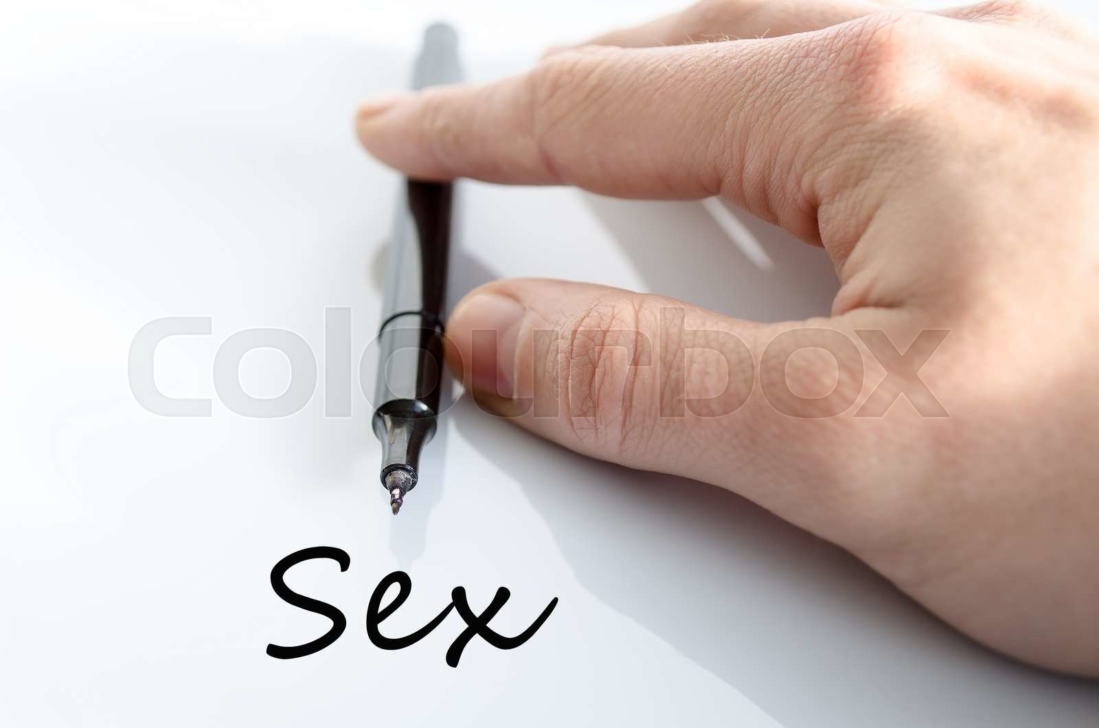 Sex Text Concept Stock Image Colourbox