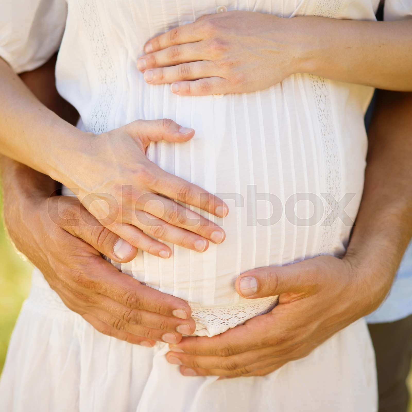 Pregnant Belly Stock Image Colourbox