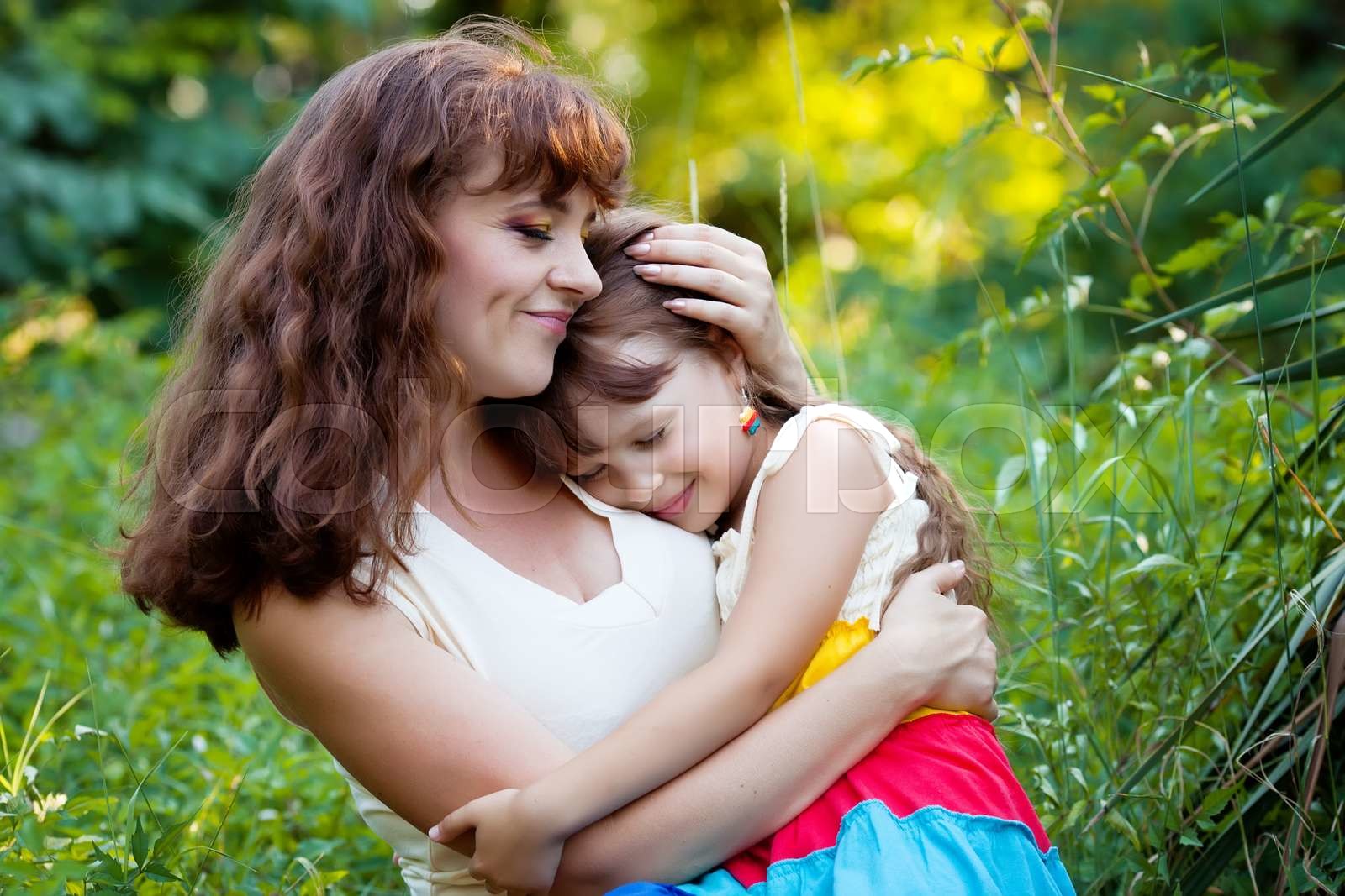 Mother With Daughter Stock Image Colourbox