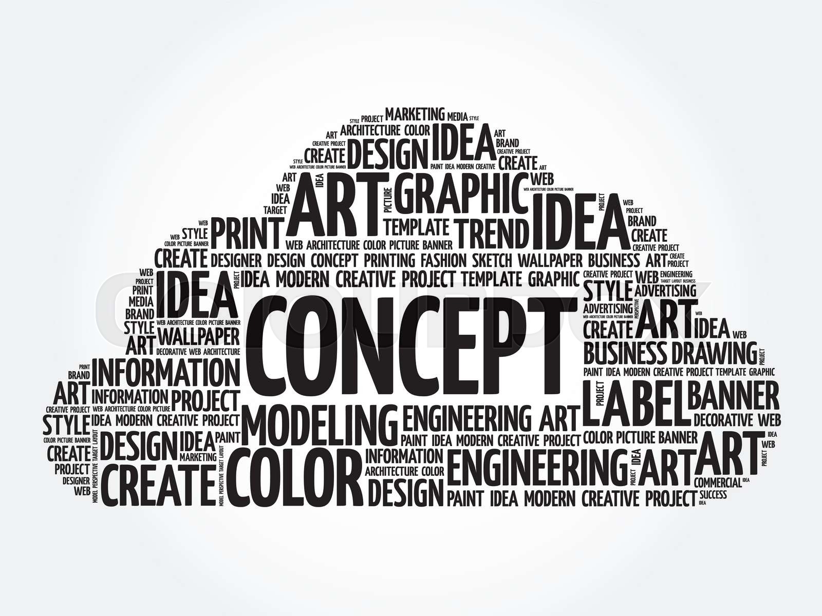 Concept Word Cloud Stock Vector Colourbox