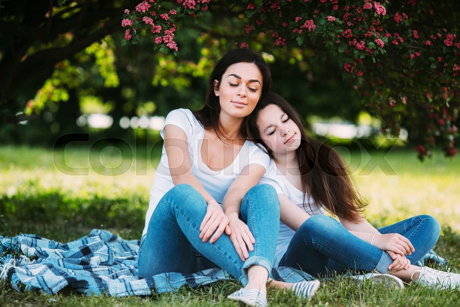 Mother And Daughter Stock Image Colourbox