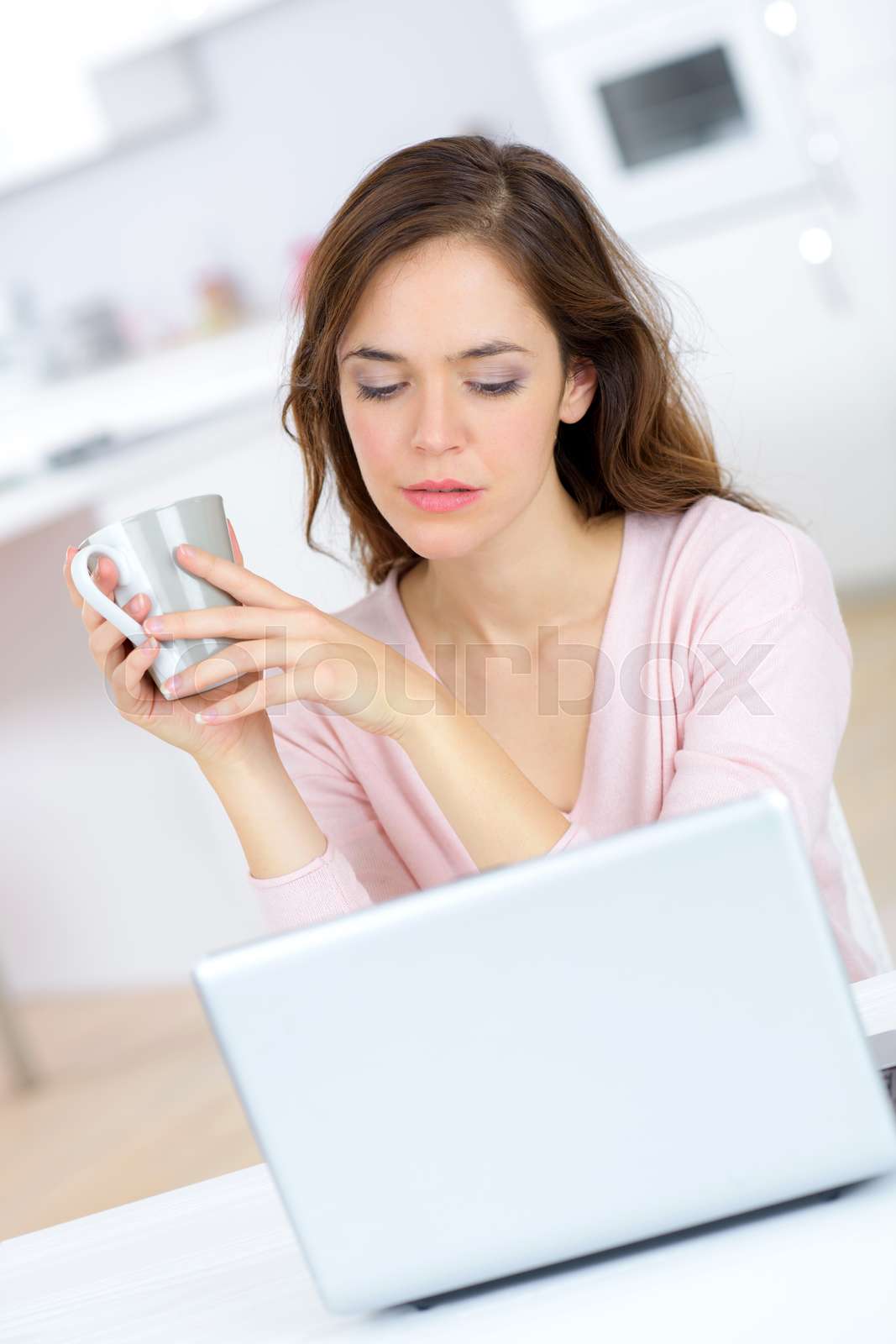 Browsing Articles In The Internet Stock Image Colourbox