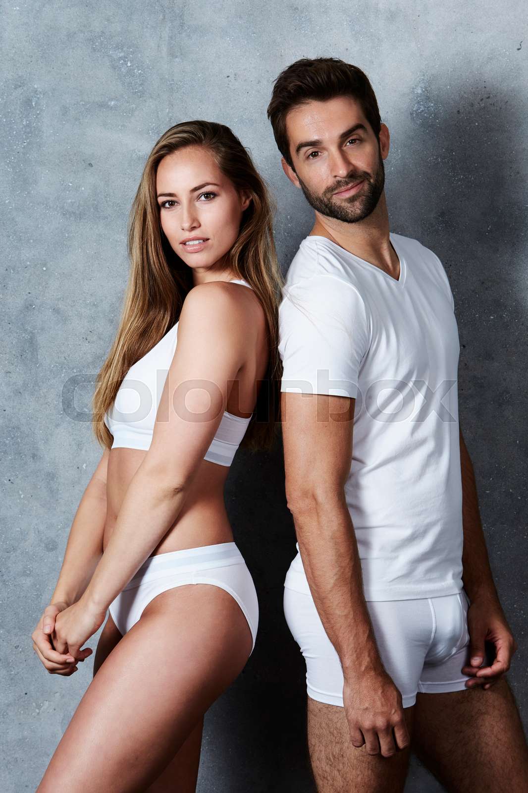 Handsome Couple Undressed Stock Image Colourbox