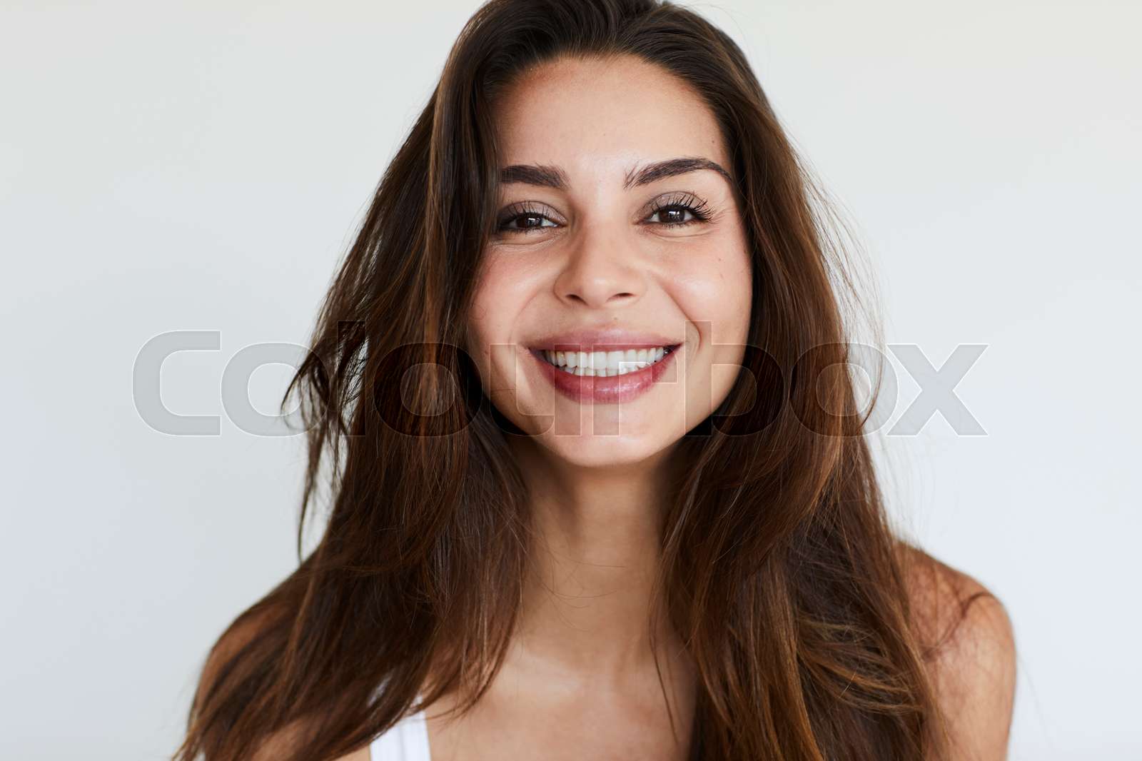 Toothy Smile Girl Stock Image Colourbox