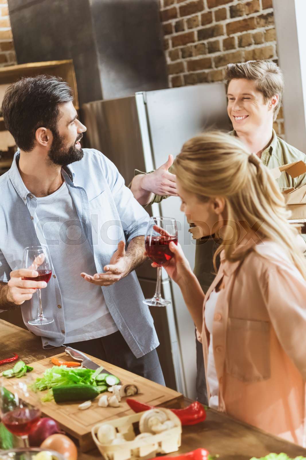 Young People Partying At Home Stock Image Colourbox