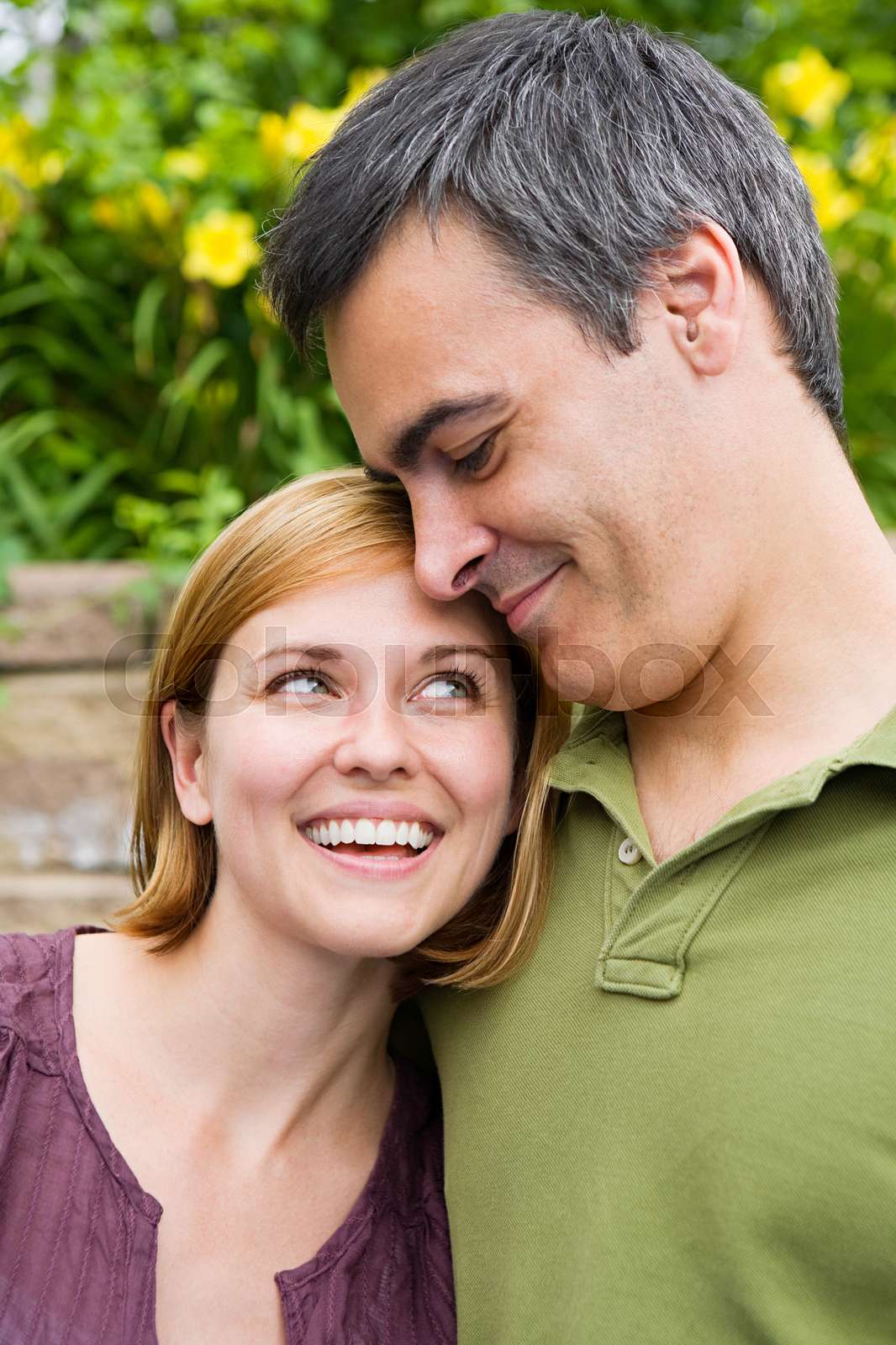 Mid Adult Couple Smiling Stock Image Colourbox