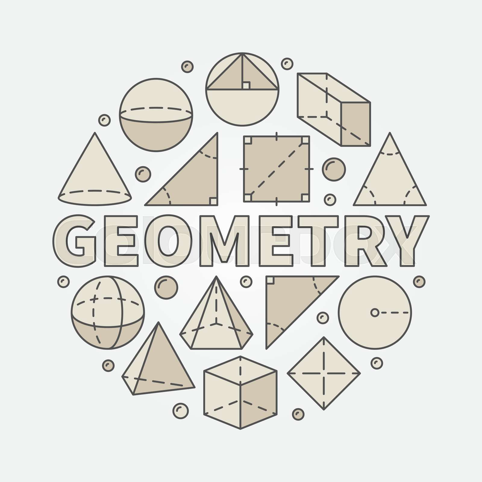 Colorful Geometry Illustration Stock Vector Colourbox