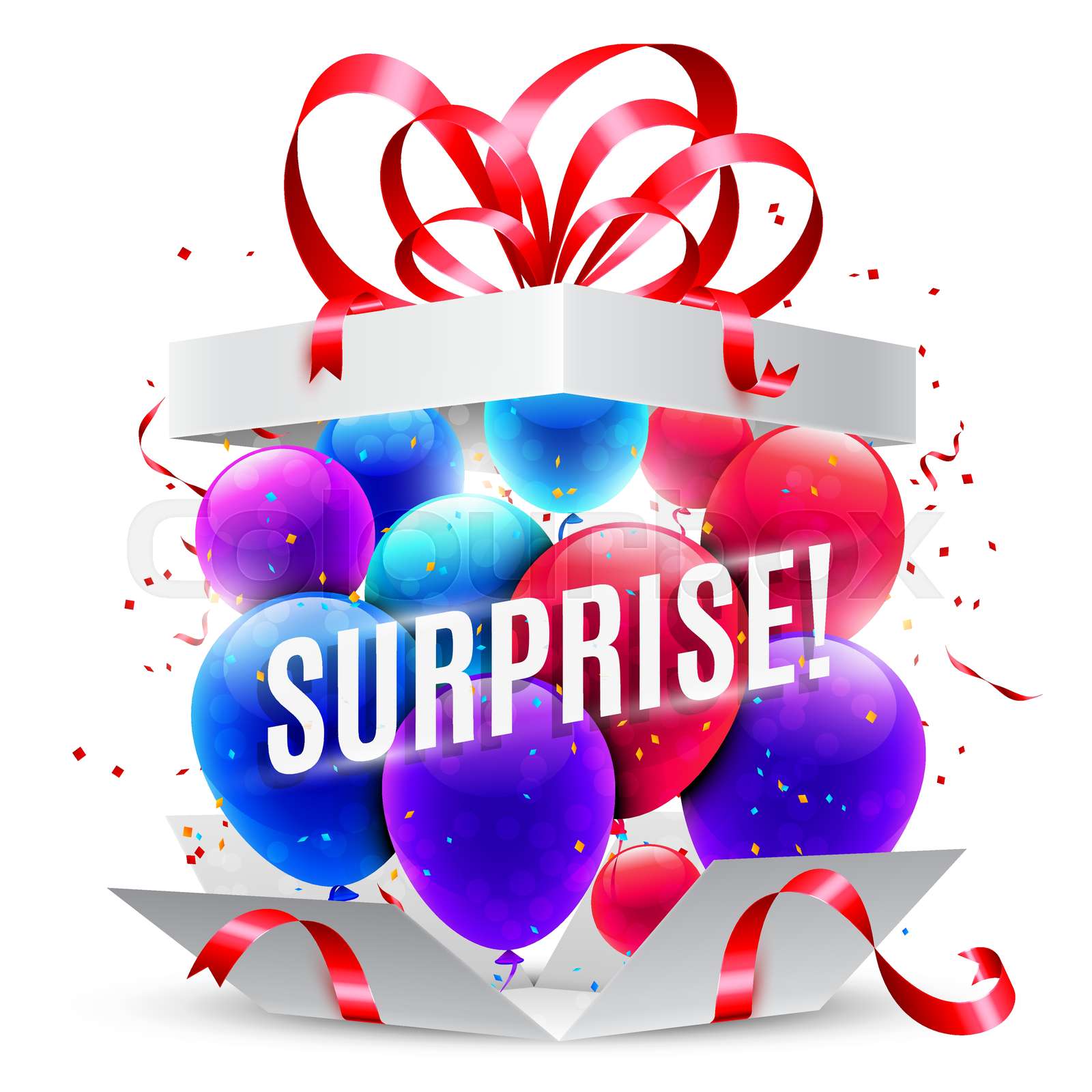 Surprise T Box Stock Vector Colourbox