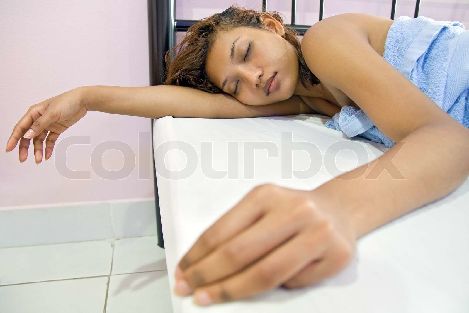 Woman Sleep Stock Image Colourbox