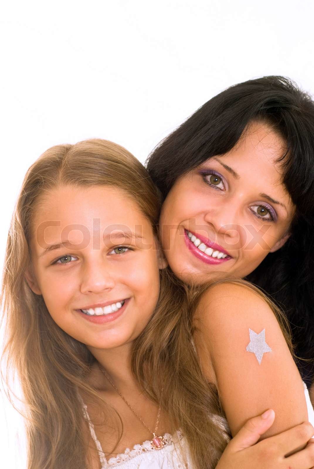 Mother With Her Daughter Stock Image Colourbox