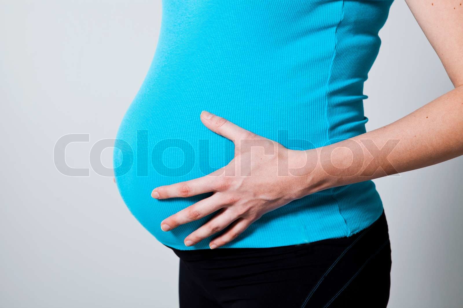 Pregnant Belly Stock Image Colourbox