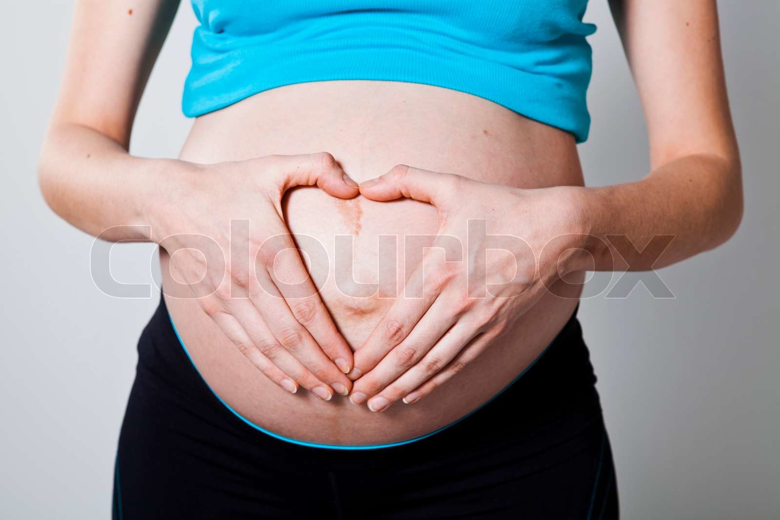 Pregnant Belly Stock Image Colourbox