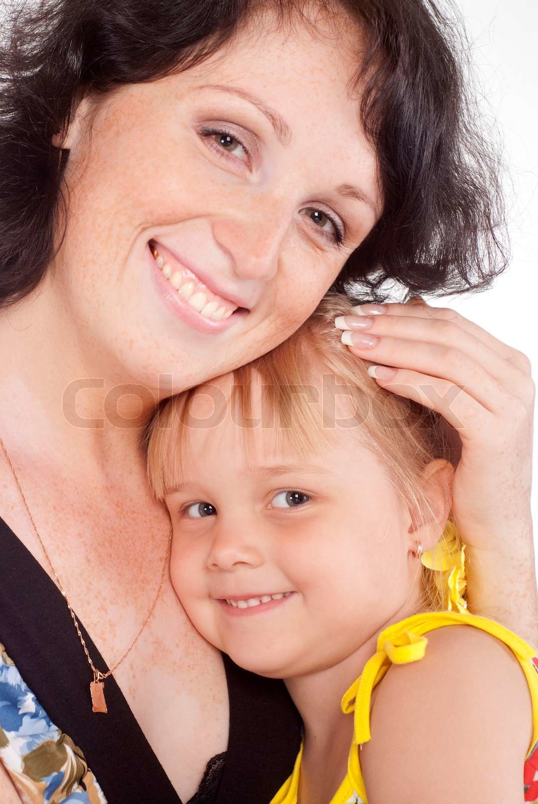 Mom With Daughter Stock Image Colourbox