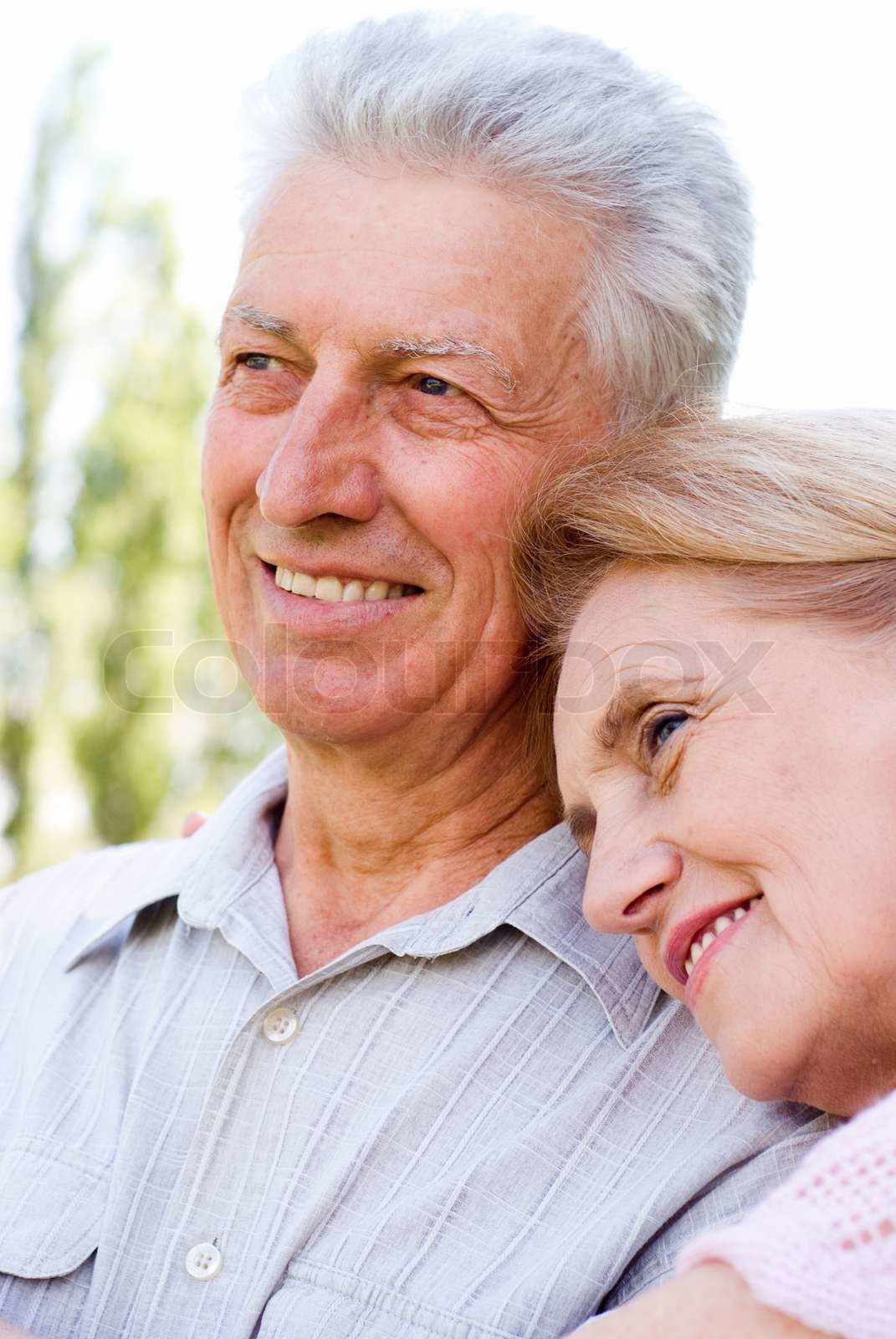 Cute Elderly Couple Stock Image Colourbox