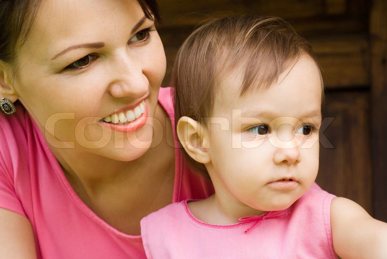 Mom And Daughter Stock Image Colourbox