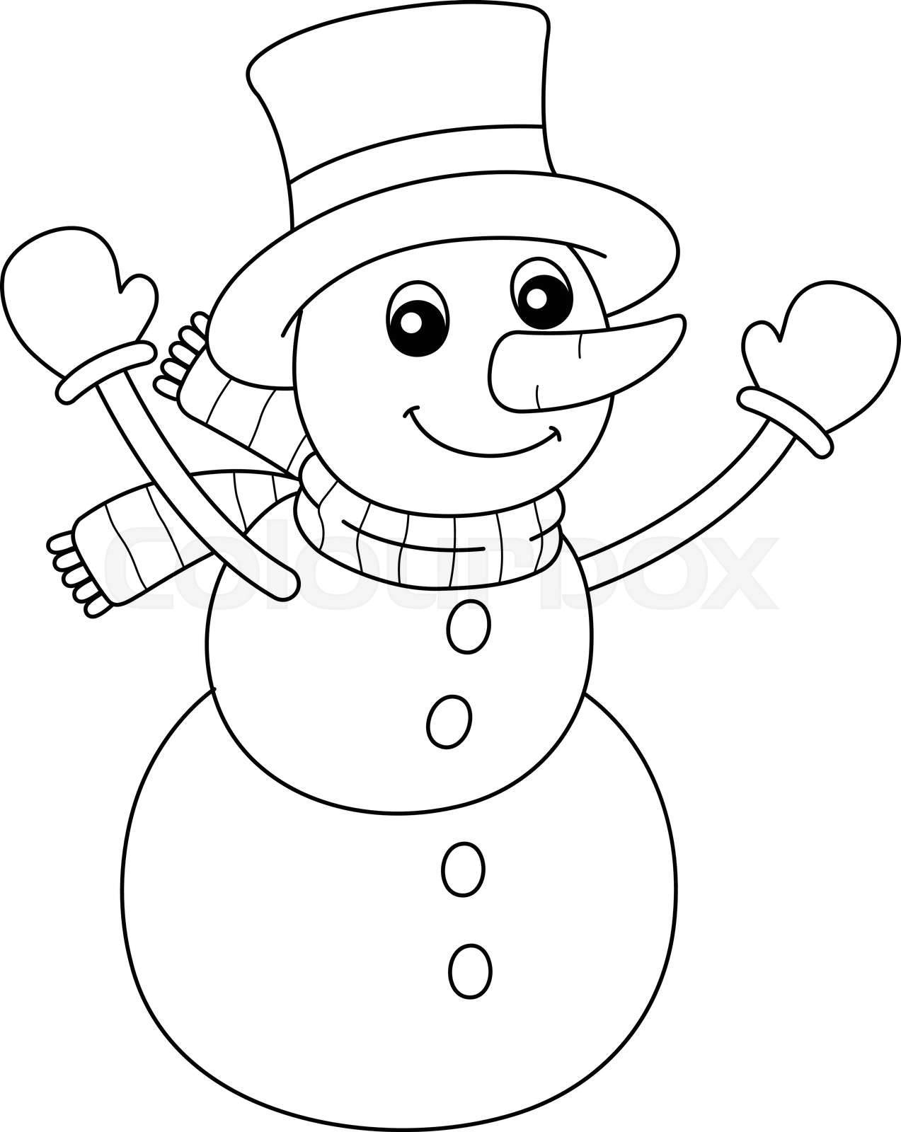 Snowman Coloring Page