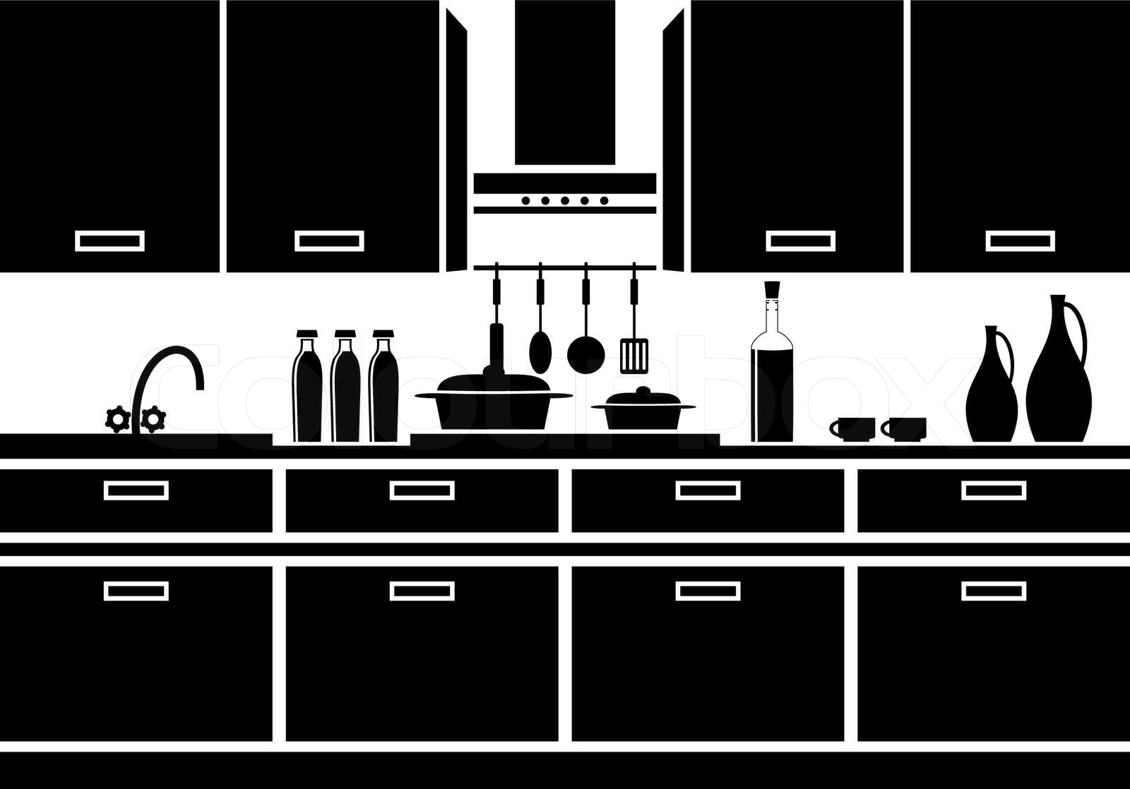 Icon Of Kitchen Stock Vector Colourbox