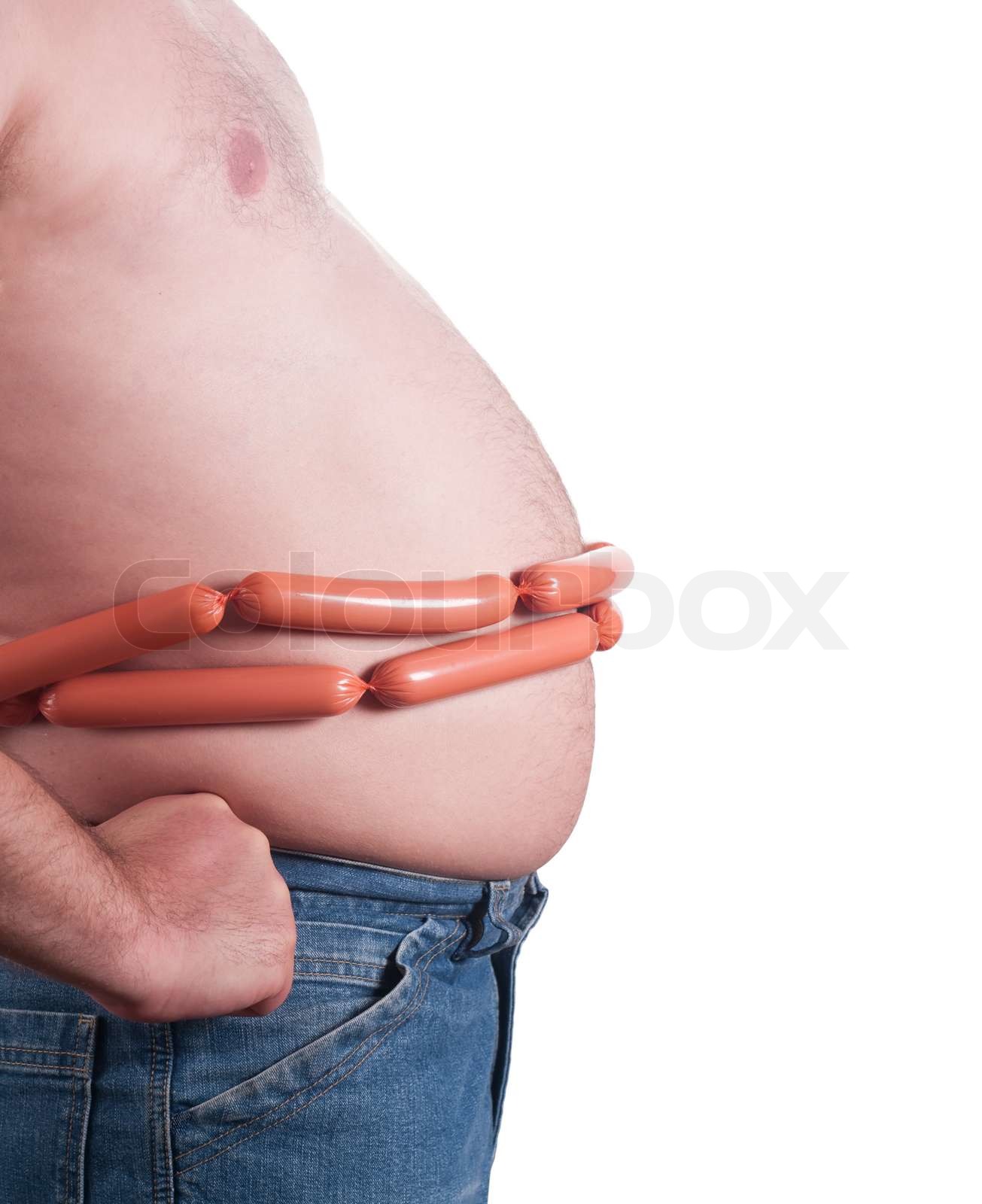 Fat Man Stock Image Colourbox