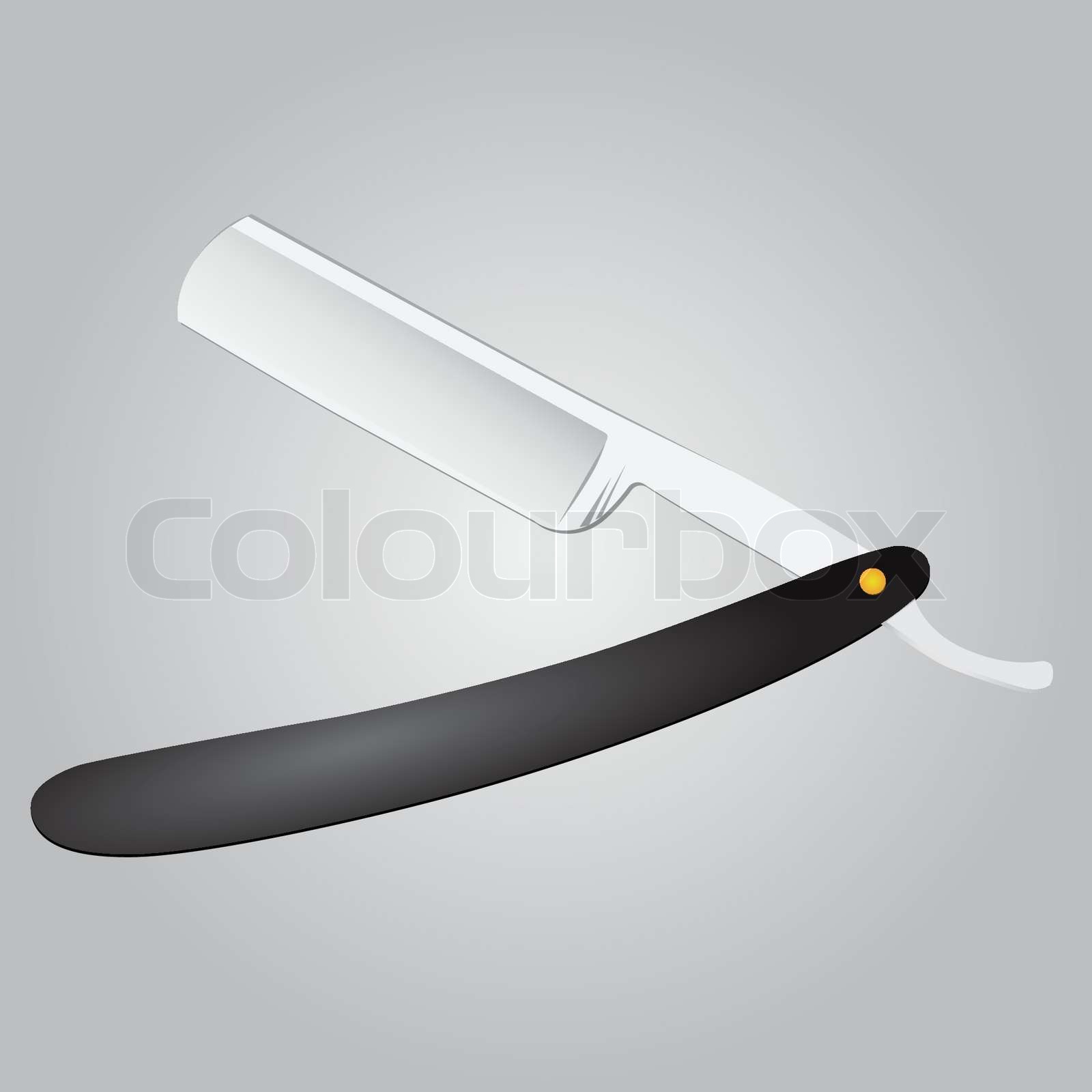 Straight Razor Stock Vector Colourbox