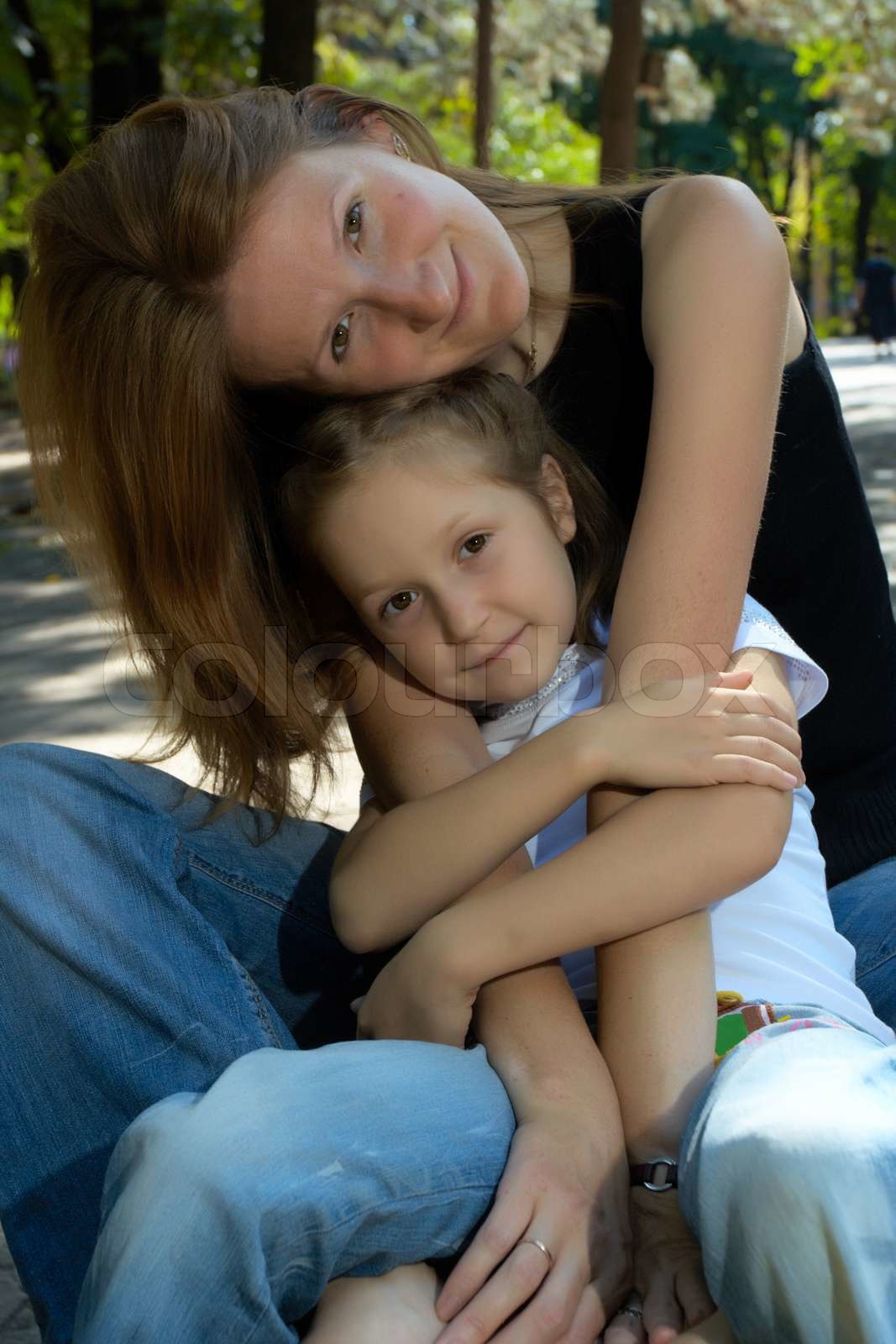 Mother And Daughter Stock Image Colourbox