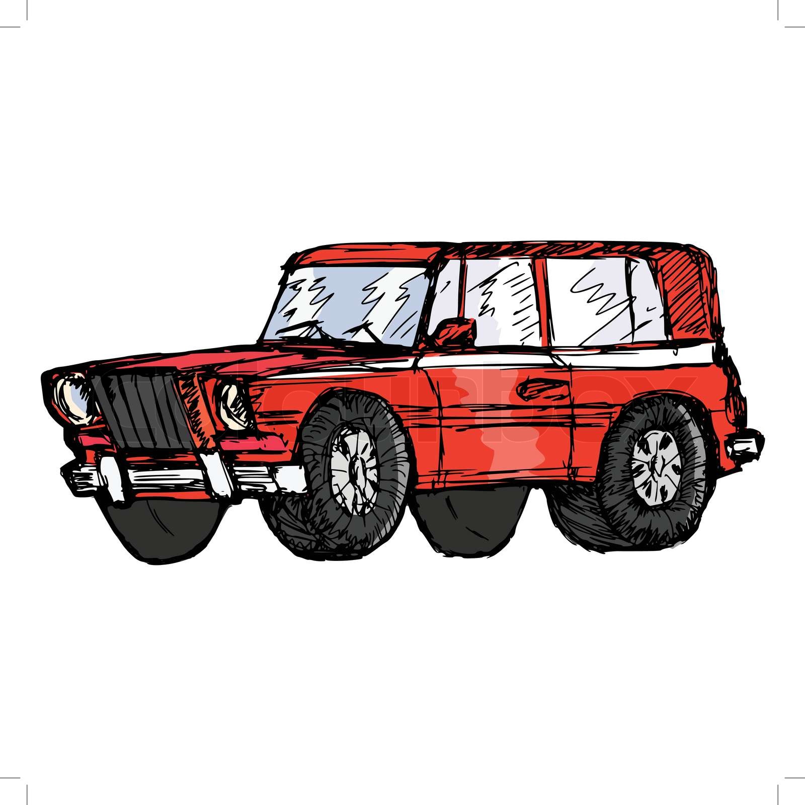 Off Road Car Stock Vector Colourbox