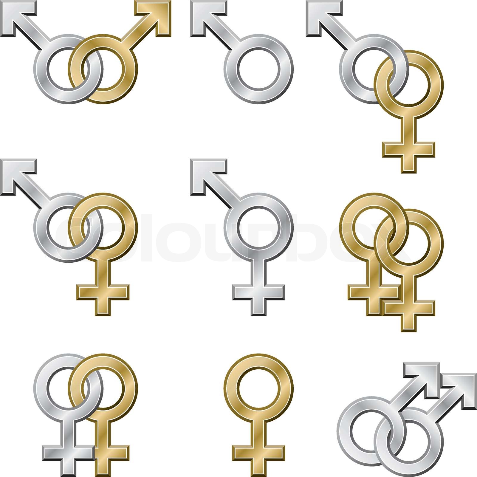 Sex Signs Stock Vector Colourbox