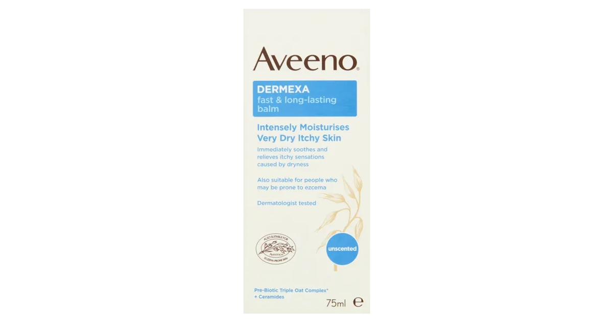 Aveeno Dermexa Fast And Long Lasting Itchy Skin Balm 75ml