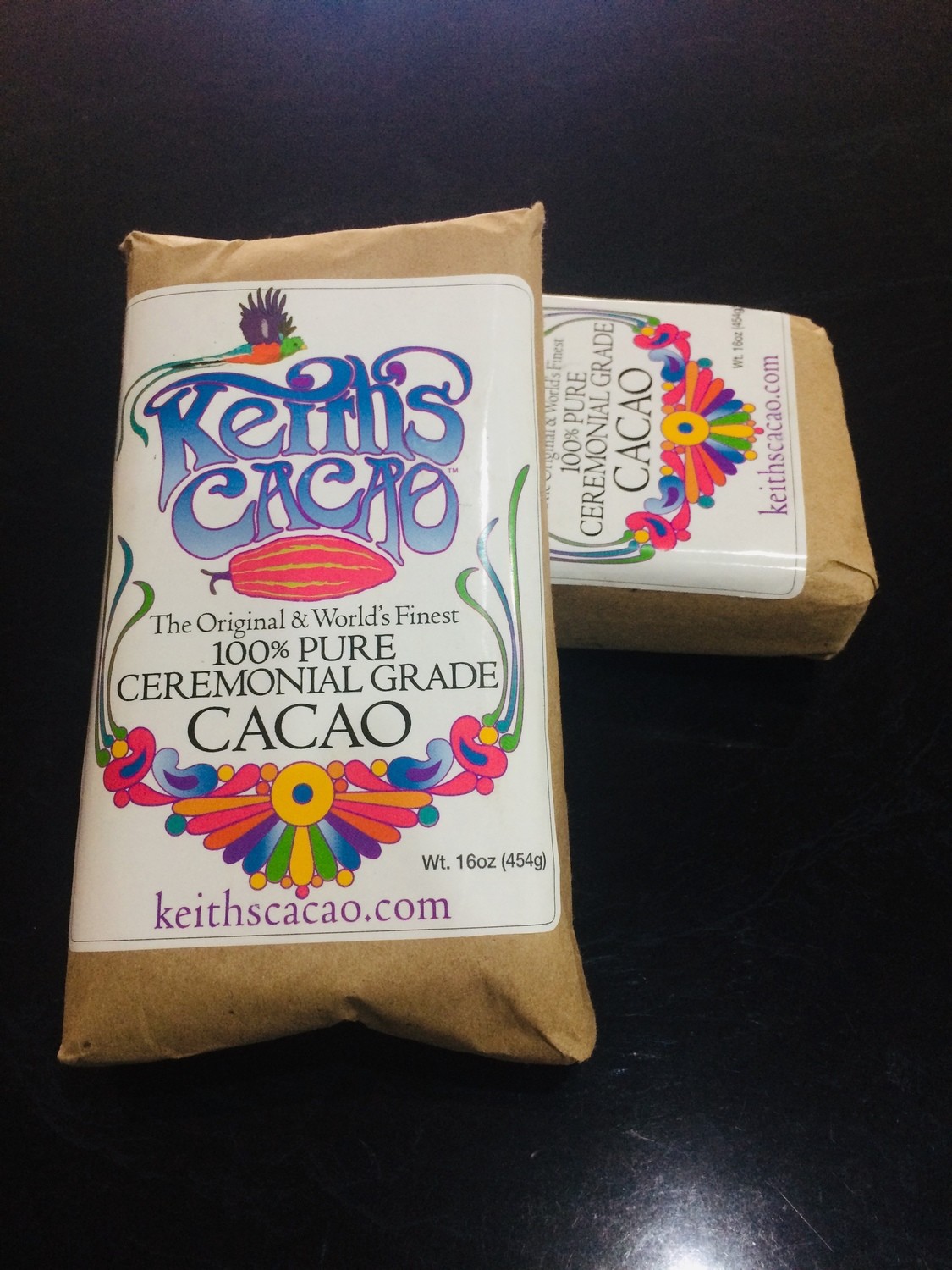 Keiths Cacao Paste 100 Pure Ceremonial Grade 16oz 454g