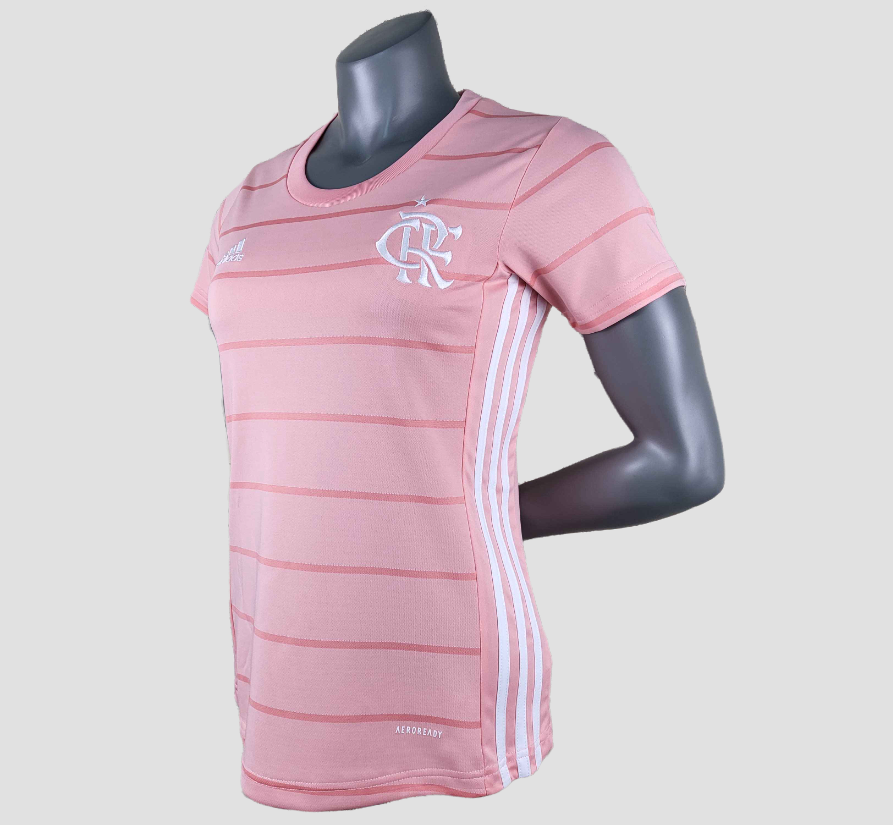 Camisa Flamengo Feminina Outubro Rosa Adidas 20212022