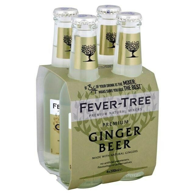 Fever Tree Ginger Beer 200ml 4 Pack