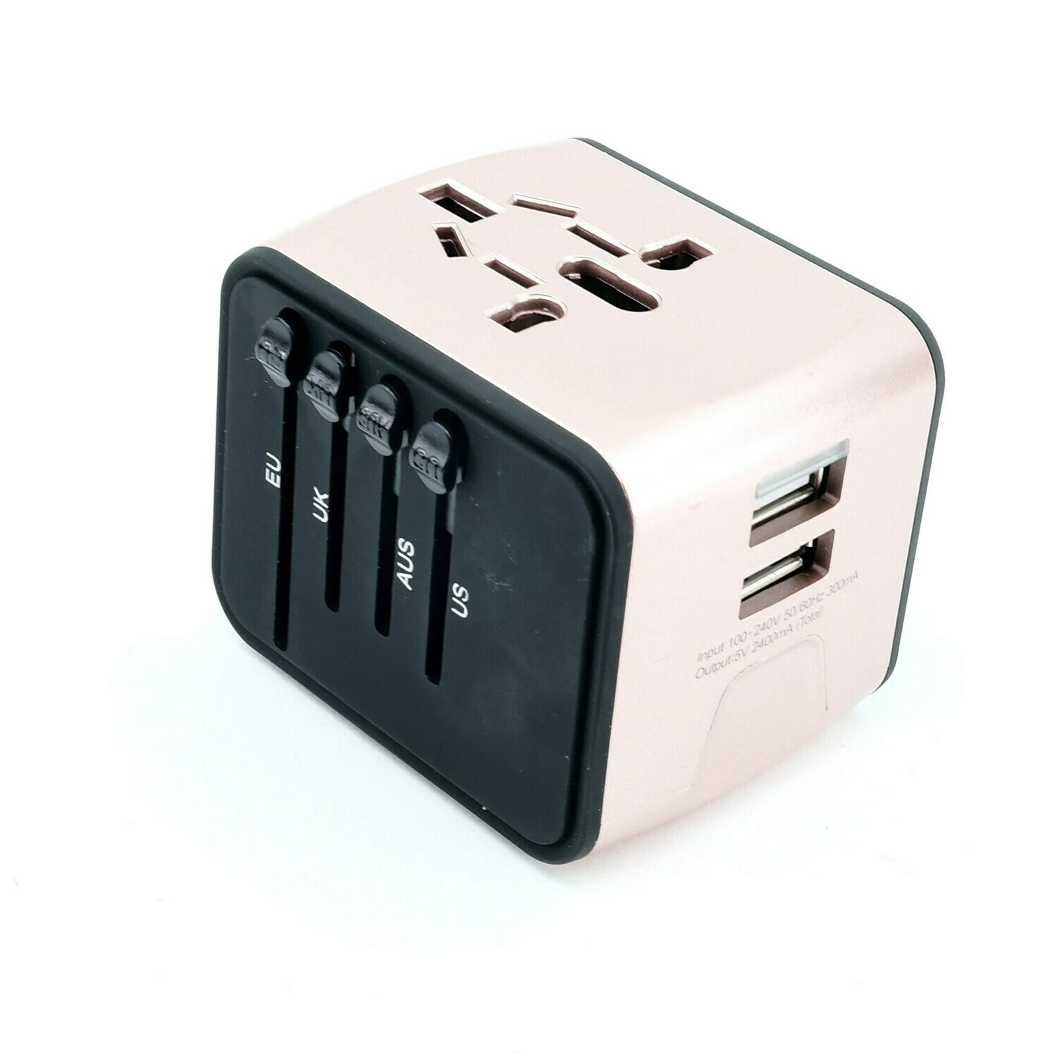 Universal Travel Adapter All In One International Power Adapter 2 Usb