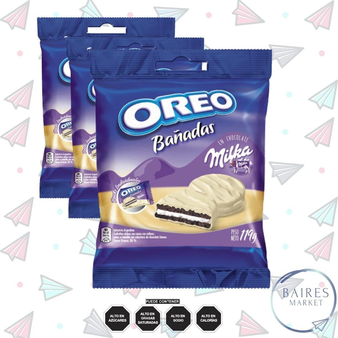 Galletas Bañadas Con Chocolate Blanco Milka Oreo