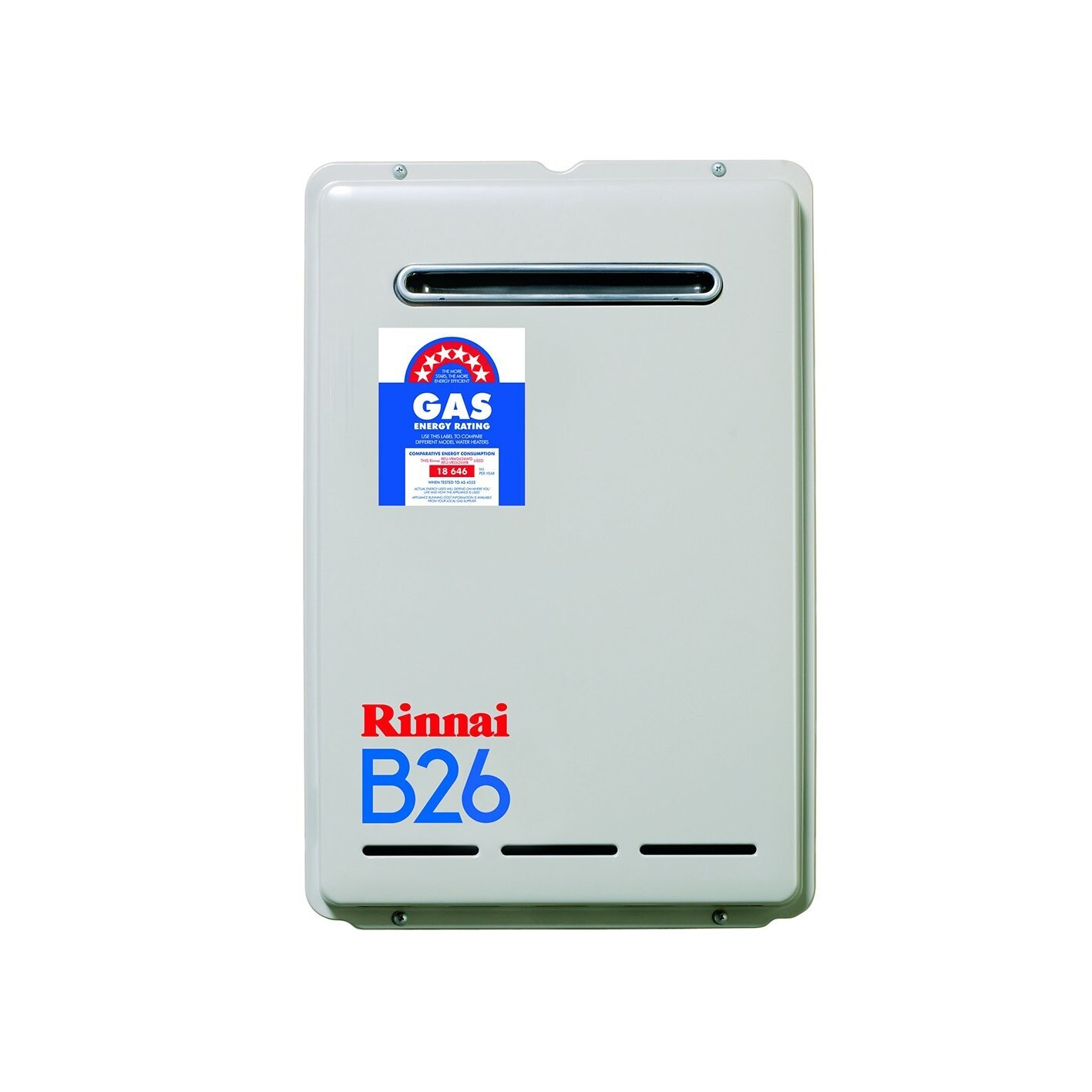 Rinnai Builders B26 Natural Gas Continuous Flow Hot Water 26 Litre 50