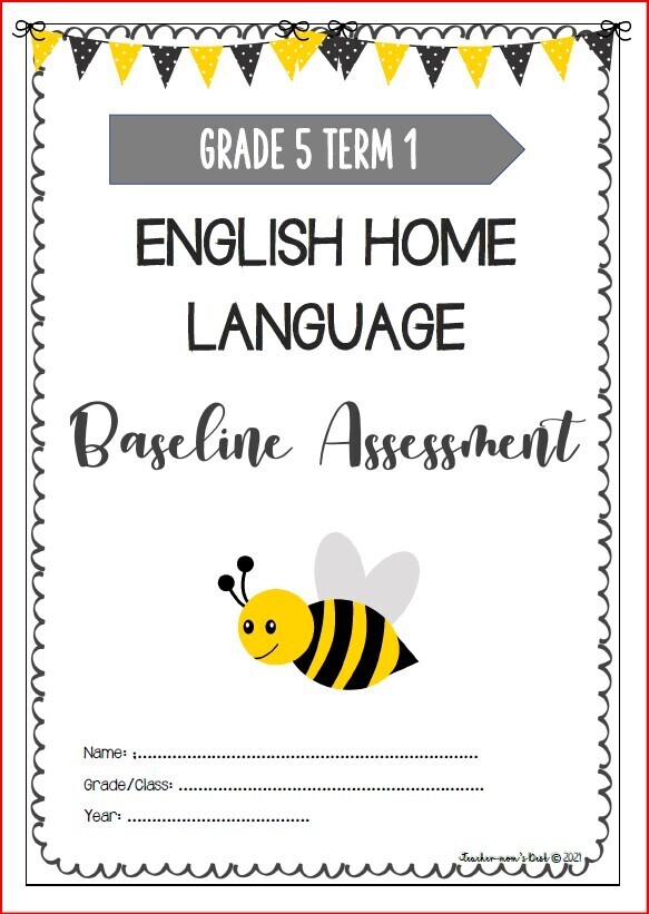 Eng Hl Baseline Assessment Grade 5 Term 1