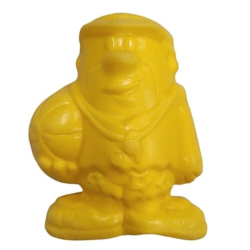 The Flintstones Yellow Barney Rubble Plastic Squirter Toy Cereal Premium