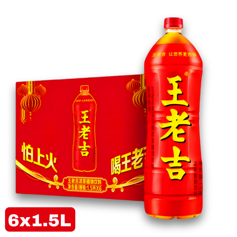 Wang Lao Ji Herbal Tea Drink 15l 6 Bottles