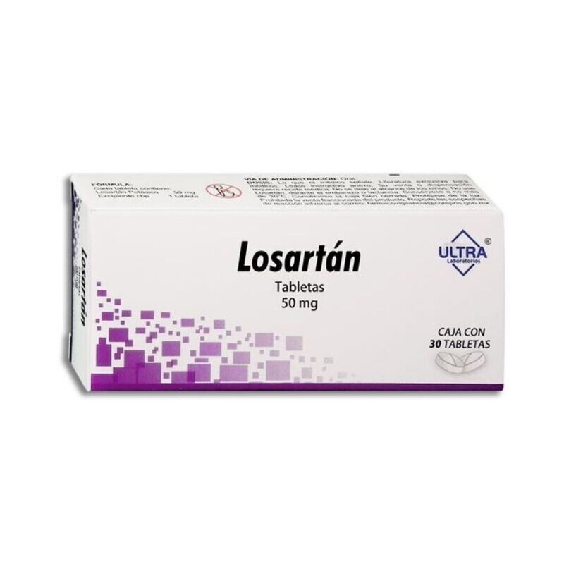 Losartan 50 Mg 30 Tab Ultra