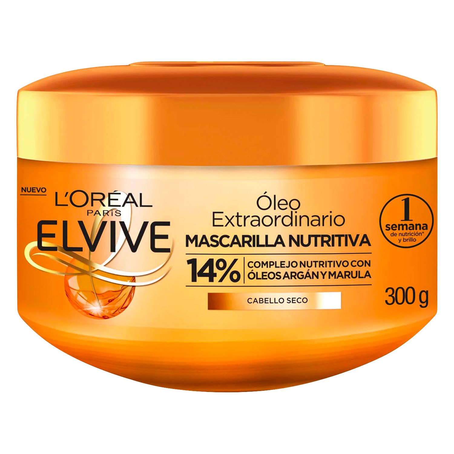 Mascarilla Loréal París Elvive Óleo Extraordinario Para Cabelo Seco De