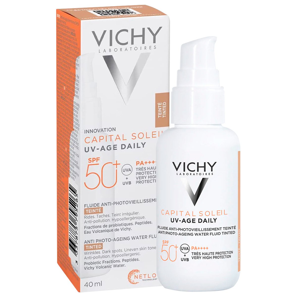 Protector Solar Vichy Capital Soleil Uv Age Daily Fps 50 Con Color