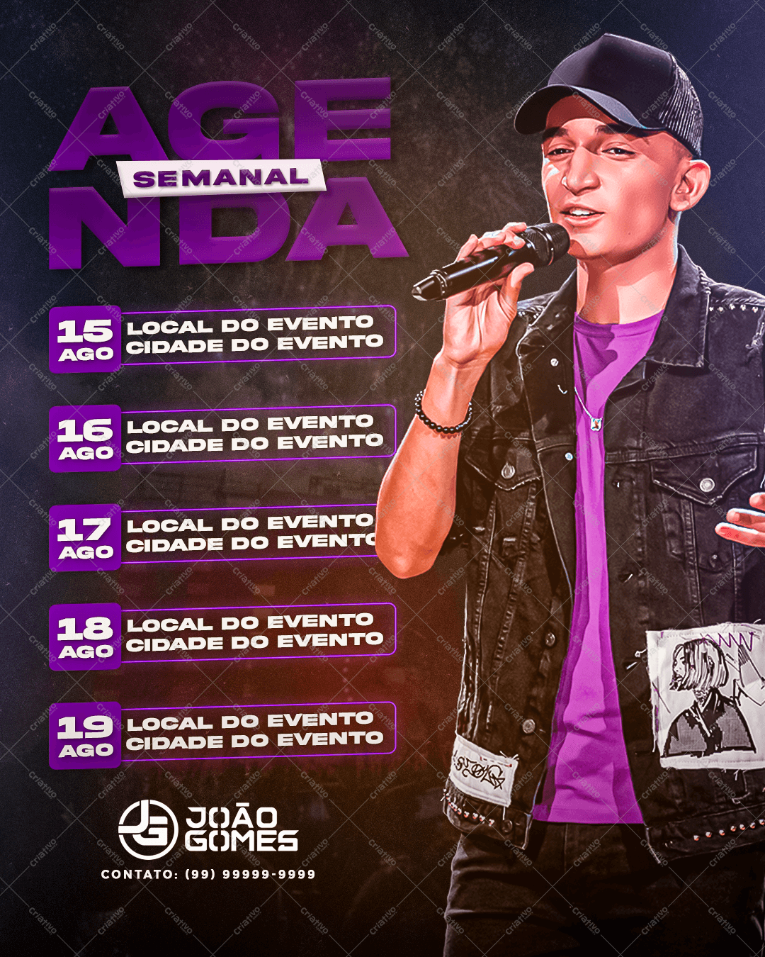 Agebda Semanal João Gomes