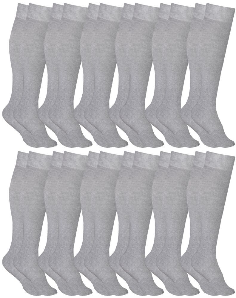 Wholesale Yacht And Smith Womens Gray Only Long Knee High Socks Gray