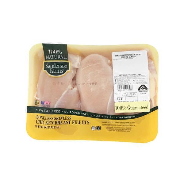 Sanderson Farms Boneless Skinless Chicken Breast 1 Lb Instacart