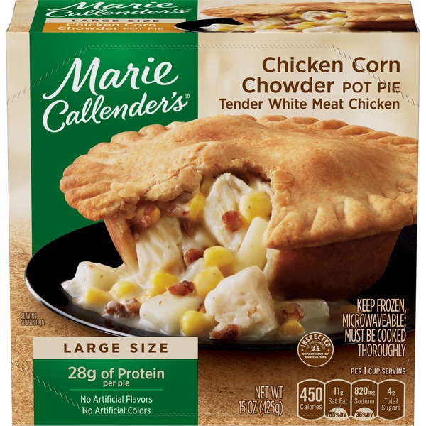 Marie Callenders Chicken Corn Chowder Pot Pie 15 Oz Instacart