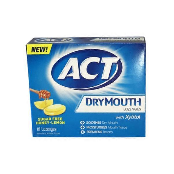 Act Dry Mouth Honey Lemon Lozenges 18 Ct Instacart