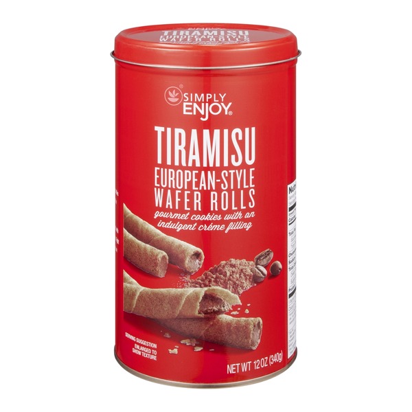 Simply Enjoy European Style Wafer Rolls Tiramisu 12 Oz From Giant