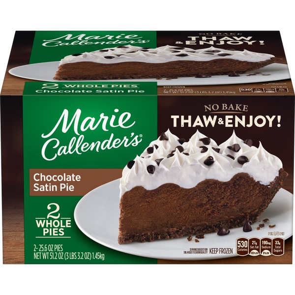 Marie Callenders Chocolate Satin Pie 256 Oz Instacart