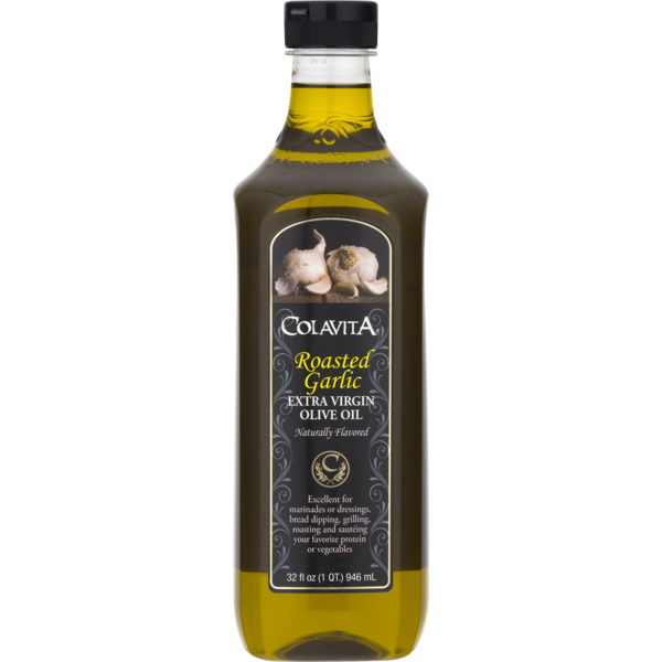 Colavita Olive Oil Extra Virgin Roasted Garlic Bottle 32 Fl Oz From