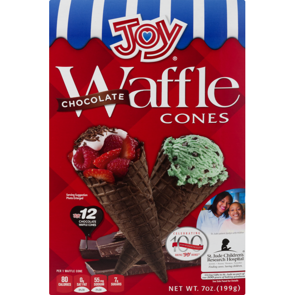 Joy Chocolate Waffle Cones Aria Art